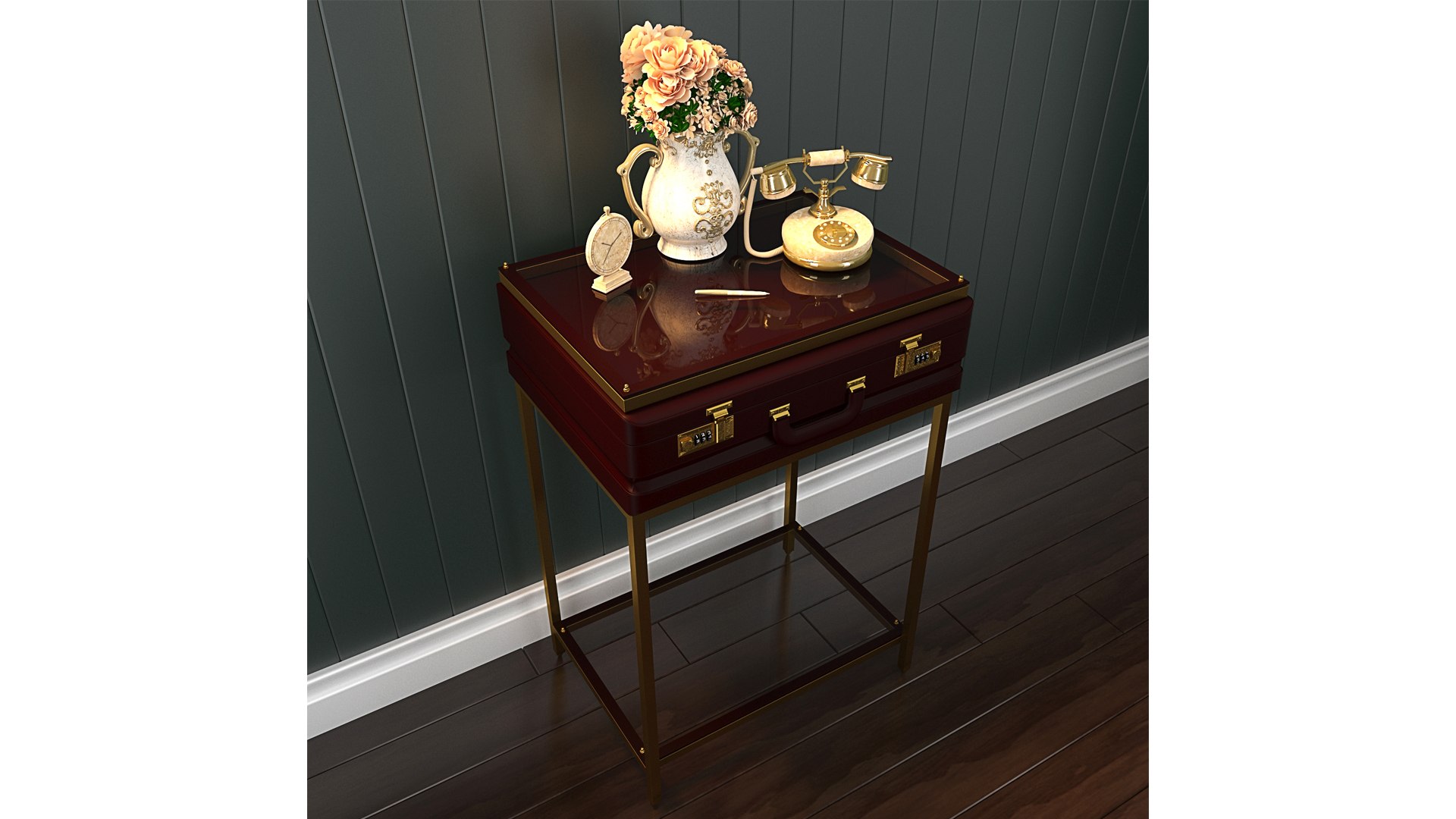 3D BRIEFCASE COFFEE TABLE - TurboSquid 1839571