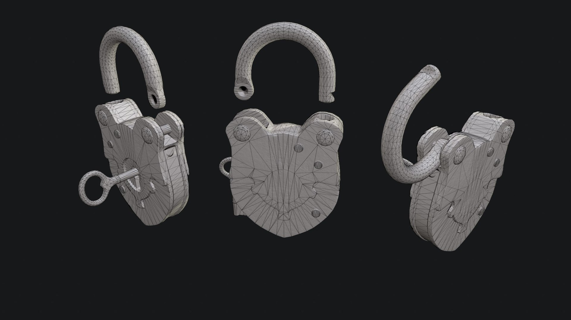 3D Model Padlock 1 - TurboSquid 2281162