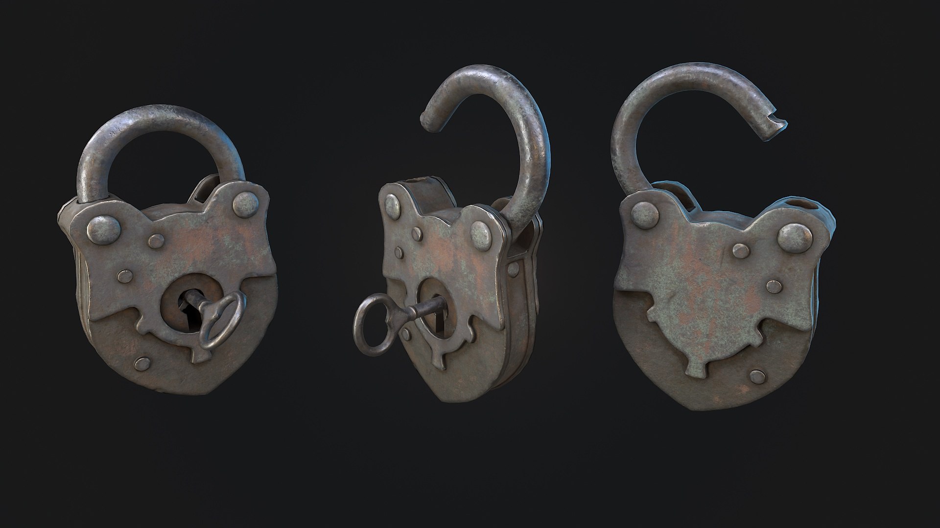 3D Model Padlock 1 - TurboSquid 2281162