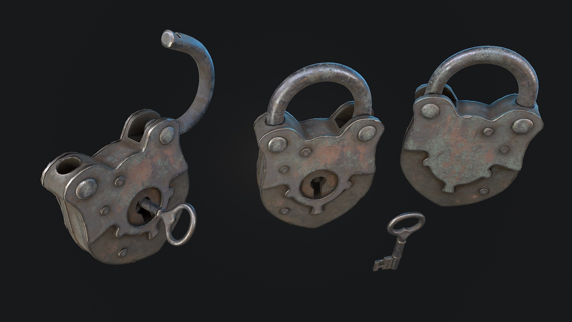 3D Model Padlock 1 - TurboSquid 2281162