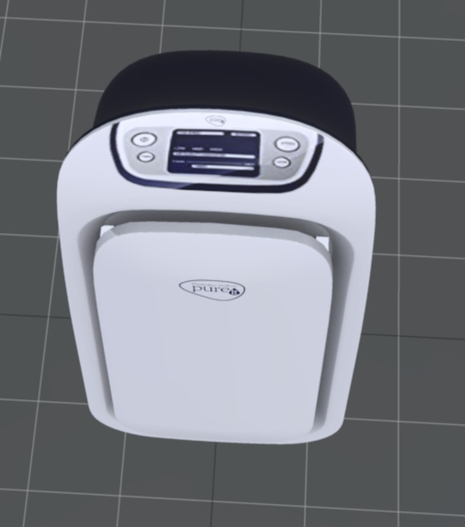 Pureit H 201 Portable Room Air Purifier 3D Model - TurboSquid 2153392