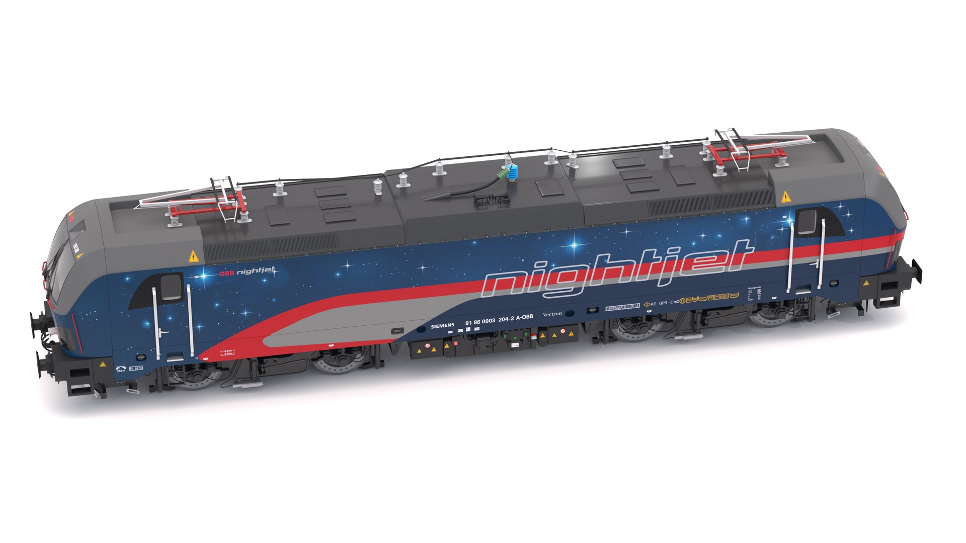 Siemens Vectron Nightjet 3D model - TurboSquid 2183655