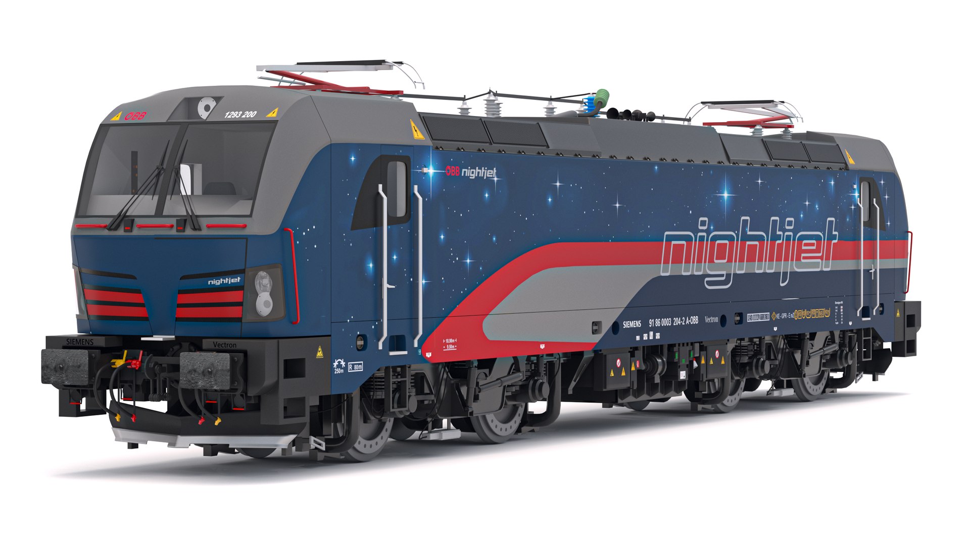 Siemens Vectron Nightjet 3D model - TurboSquid 2183655