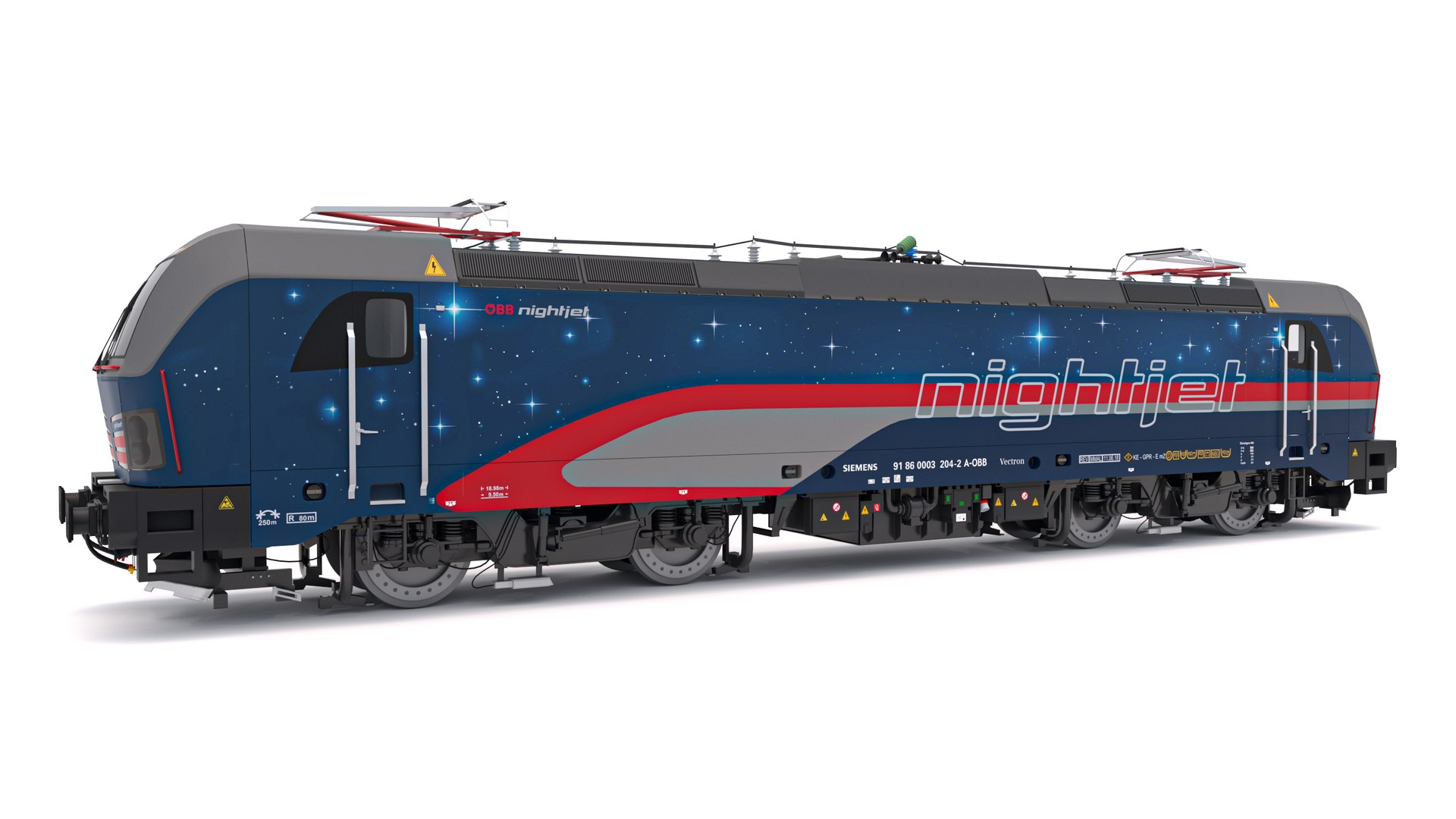 Siemens Vectron Nightjet 3D model - TurboSquid 2183655