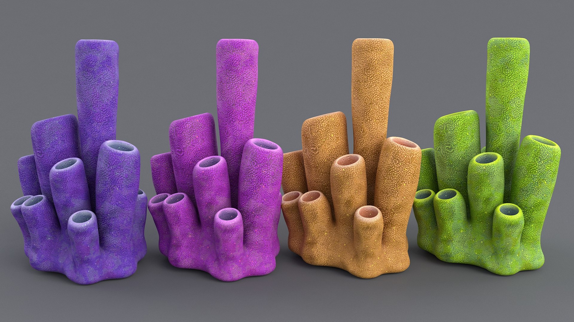 3D Coral Tubes - TurboSquid 1478549