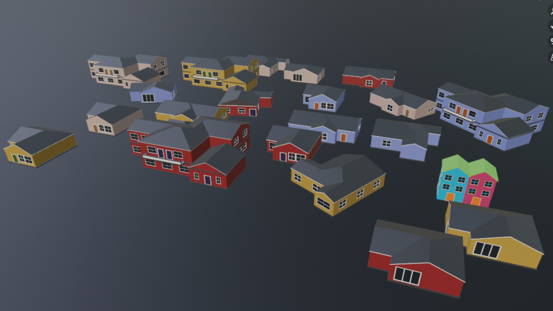 3D Charming Low Poly Town Cartoon Asset Model - TurboSquid 2274109