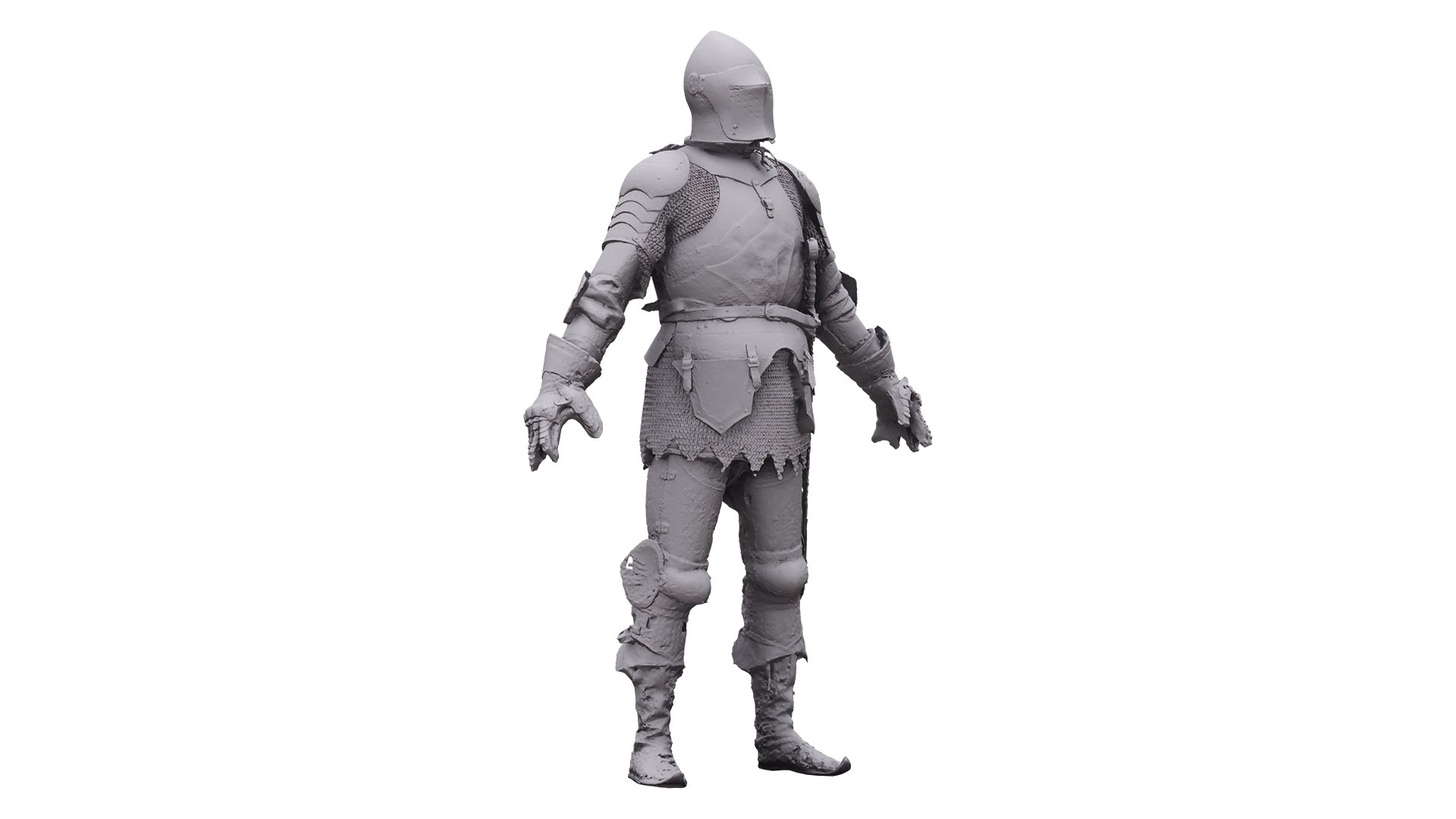 3D A Pose Raw Body Scan Sigvid Medieval Knight - TurboSquid 1919968