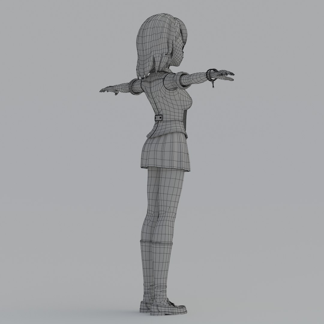 Japan Girl 3d Obj