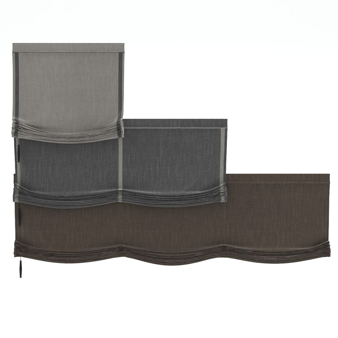 3d Roman Shades Model