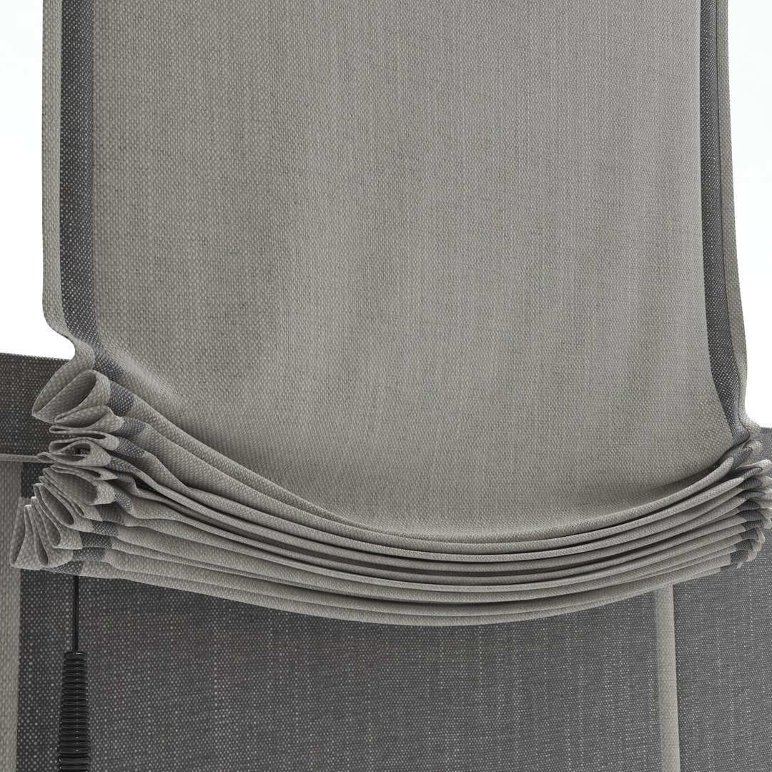 3d Roman Shades Model