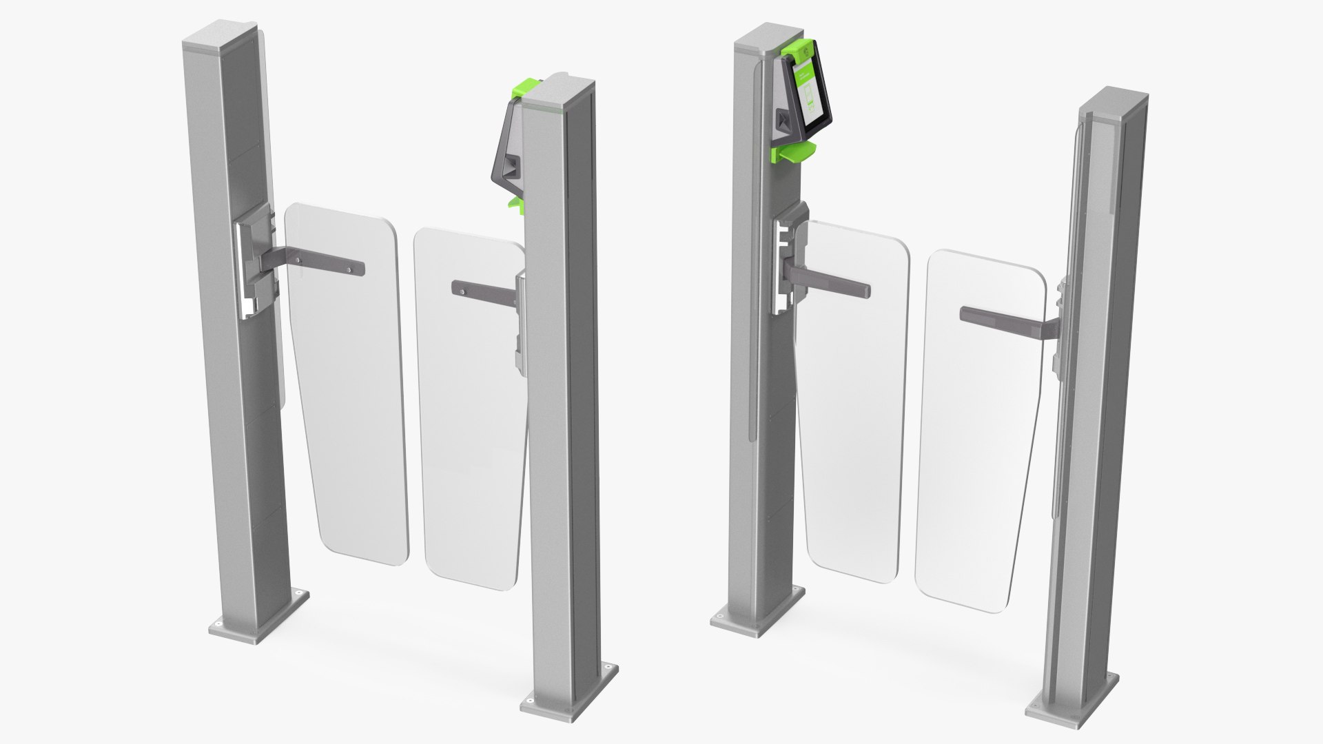 Flap Glass Smart Gate 3D model - TurboSquid 1771394