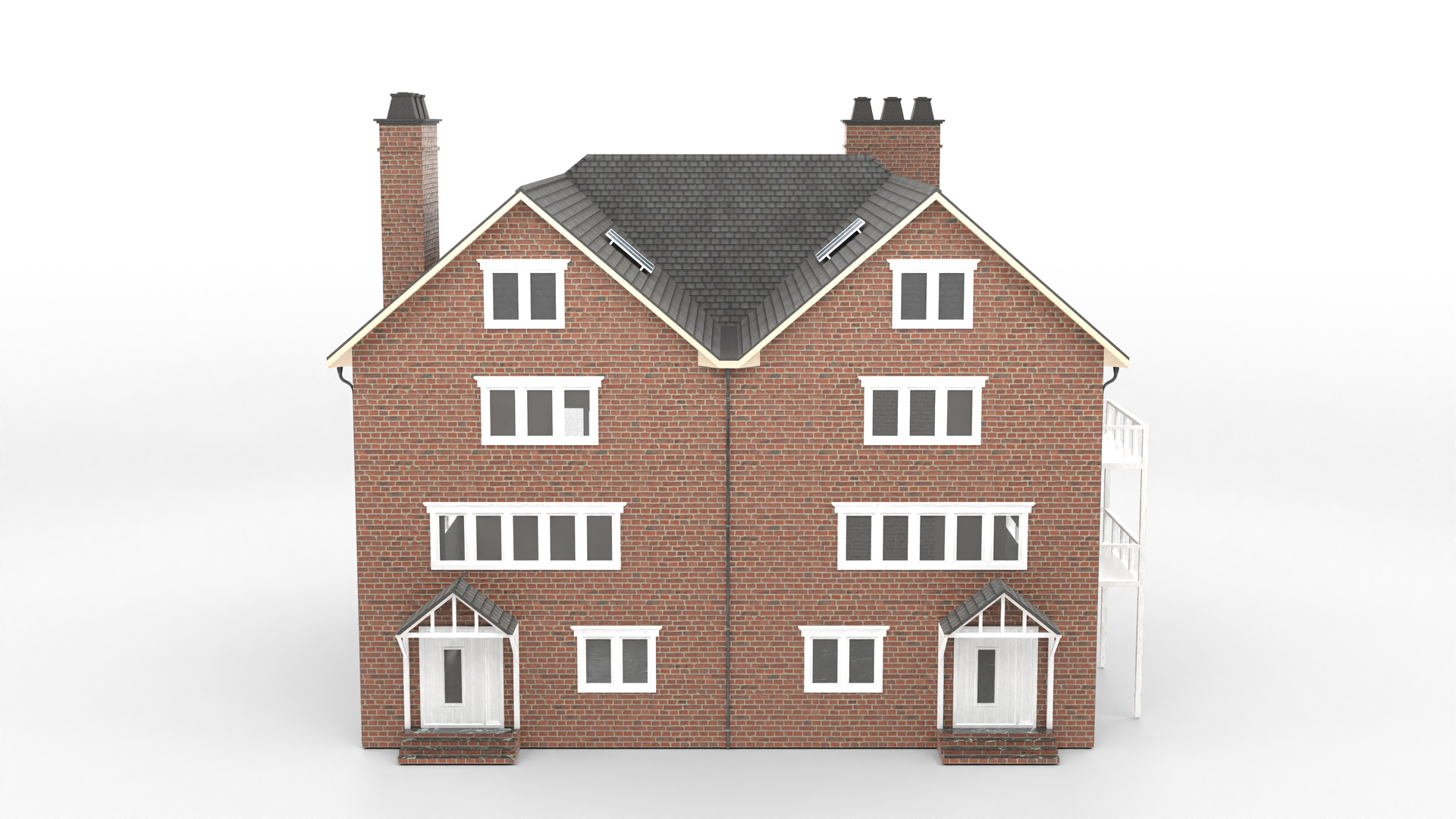 3D British House Design Collection - 12 Pieces - TurboSquid 2268929