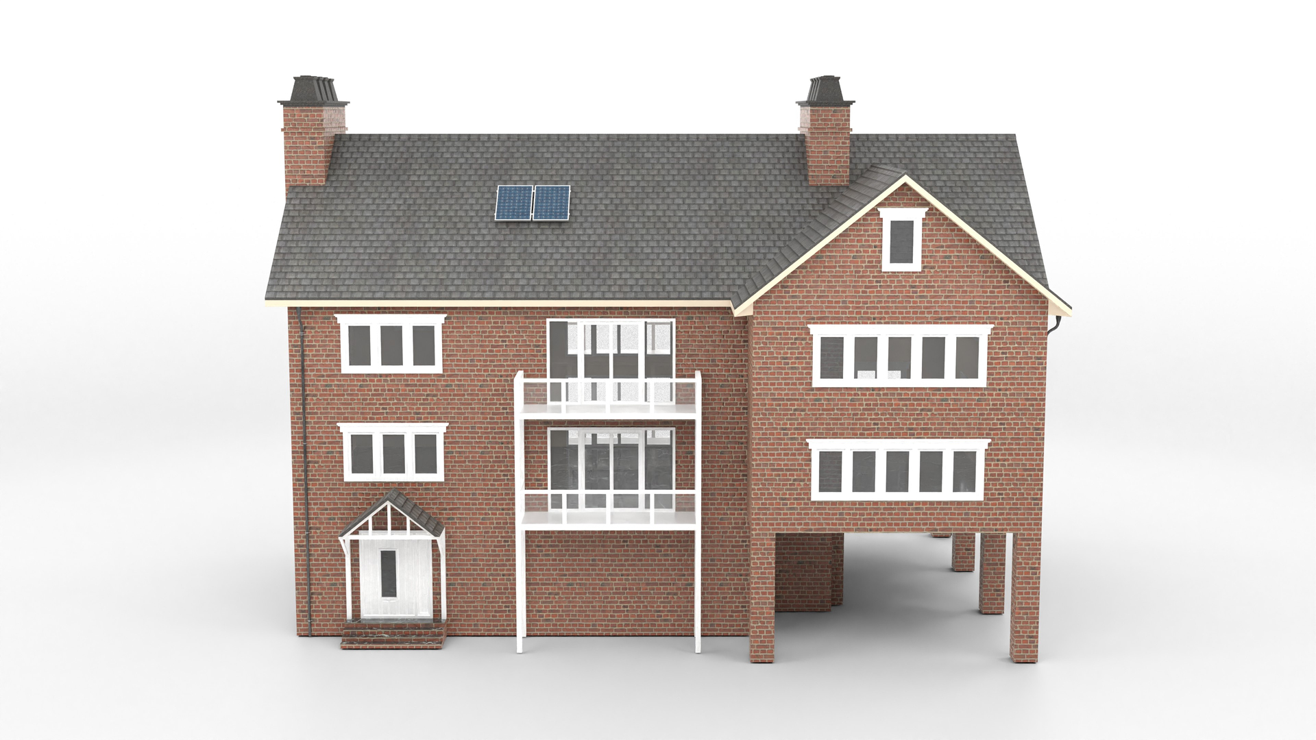 3D British House Design Collection - 12 Pieces - TurboSquid 2268929