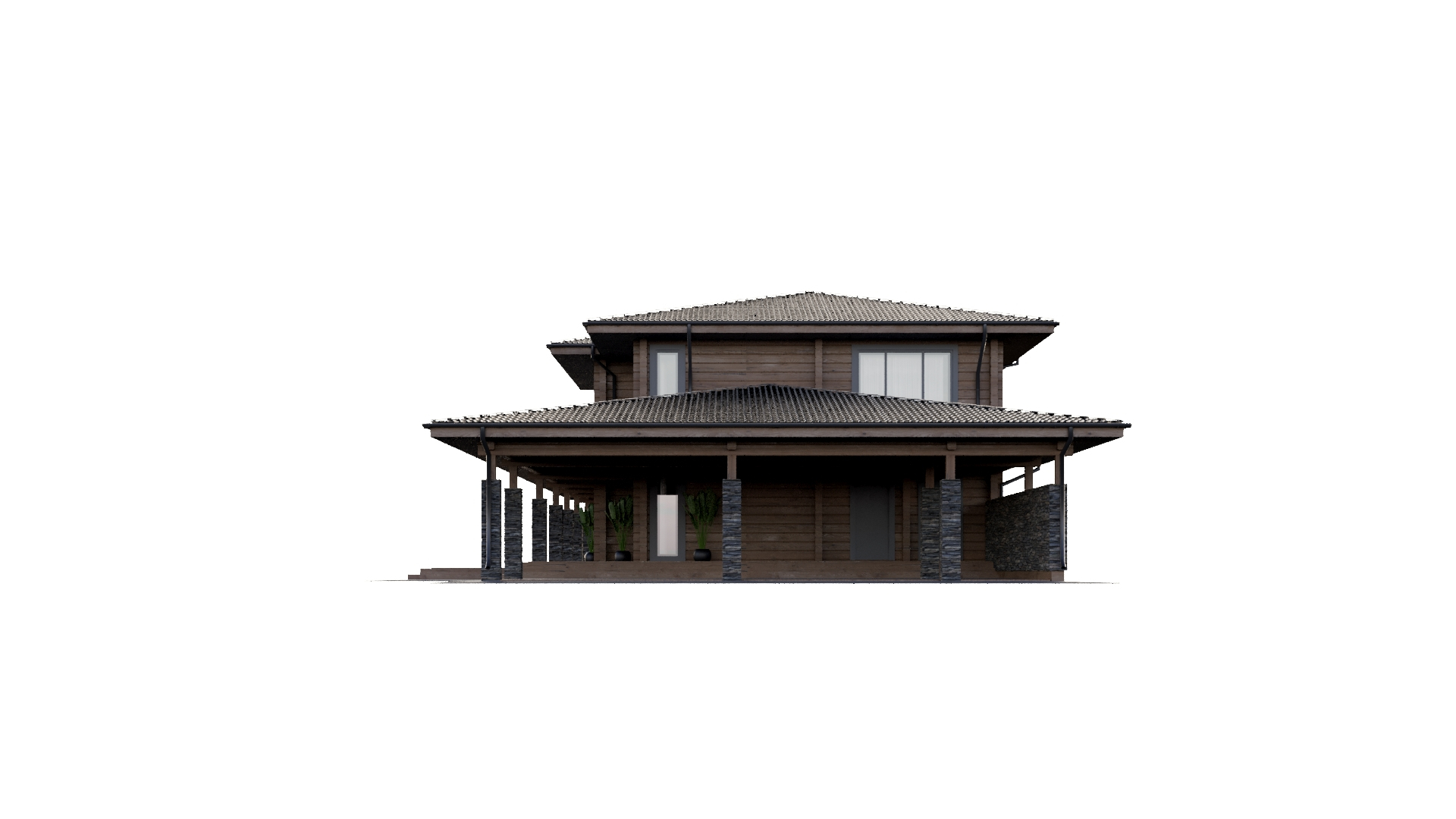 3D Wooden Cottage House 2 model - TurboSquid 2055540