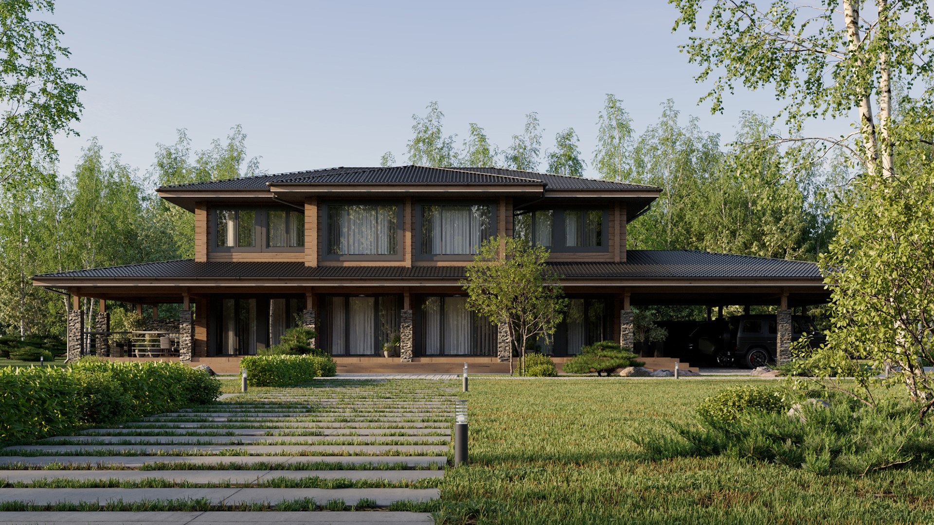 3D Wooden Cottage House 2 model - TurboSquid 2055540