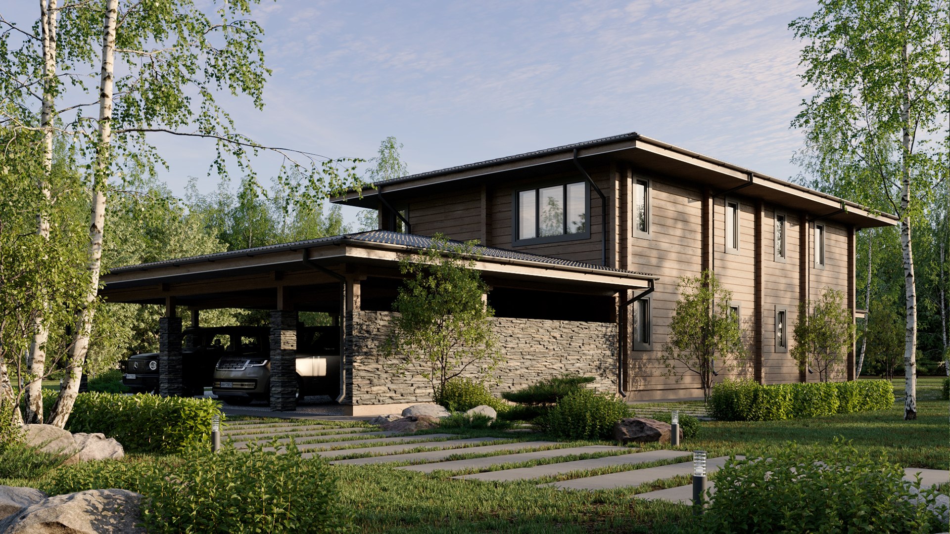 3D Wooden Cottage House 2 model - TurboSquid 2055540