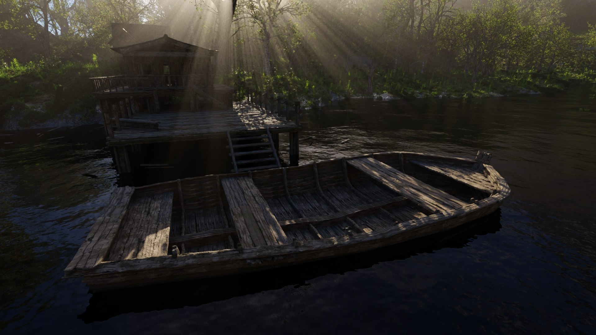 3D Jungle Dock Scene - TurboSquid 1839346