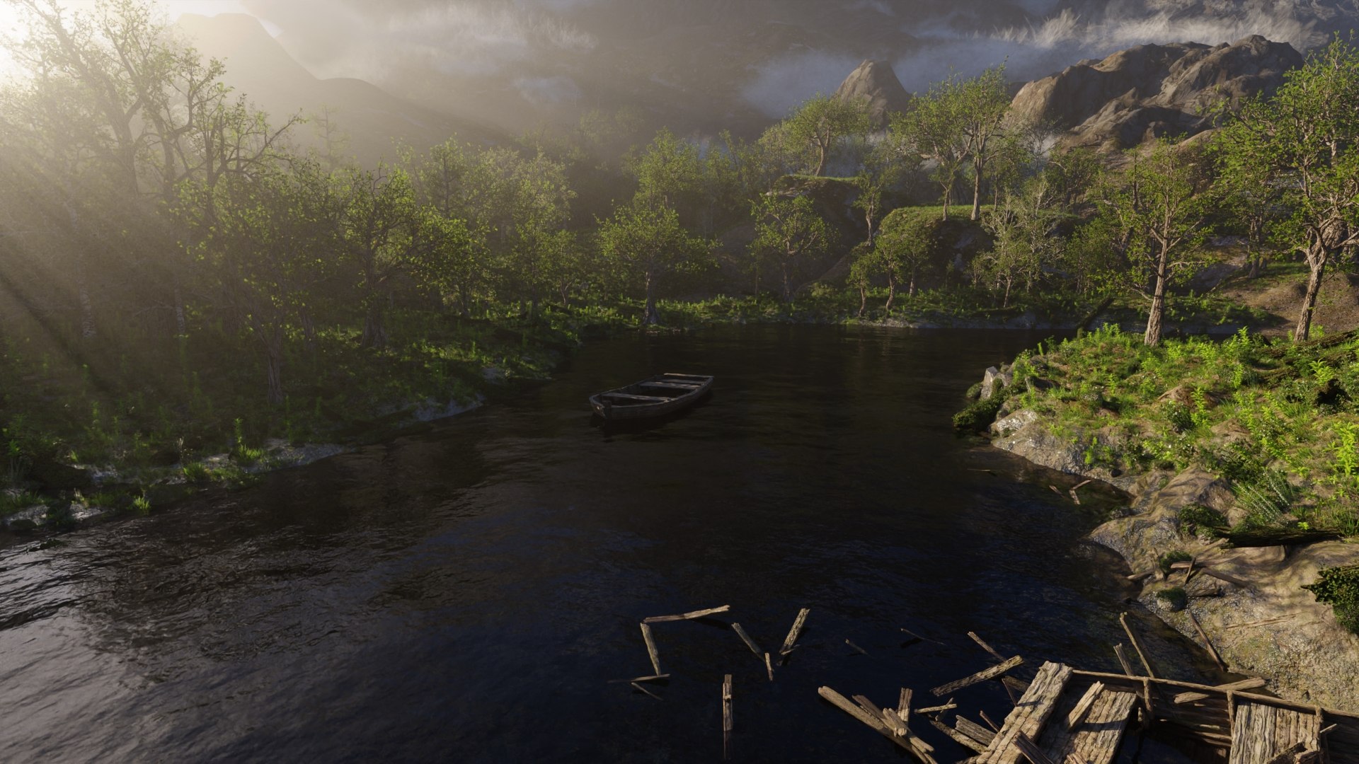 3D Jungle Dock Scene - TurboSquid 1839346