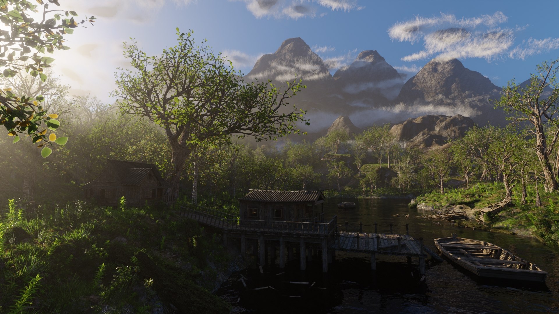 3D Jungle Dock Scene - TurboSquid 1839346