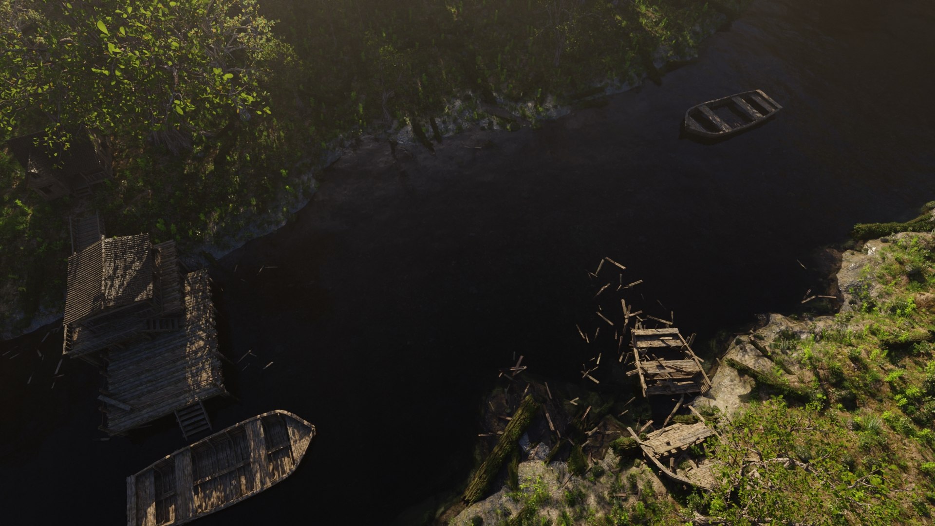 3D Jungle Dock Scene - TurboSquid 1839346