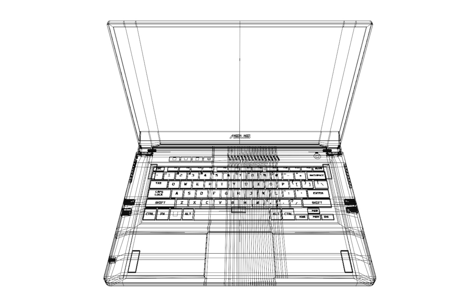 Asus Laptop 3D Model - TurboSquid 1937661