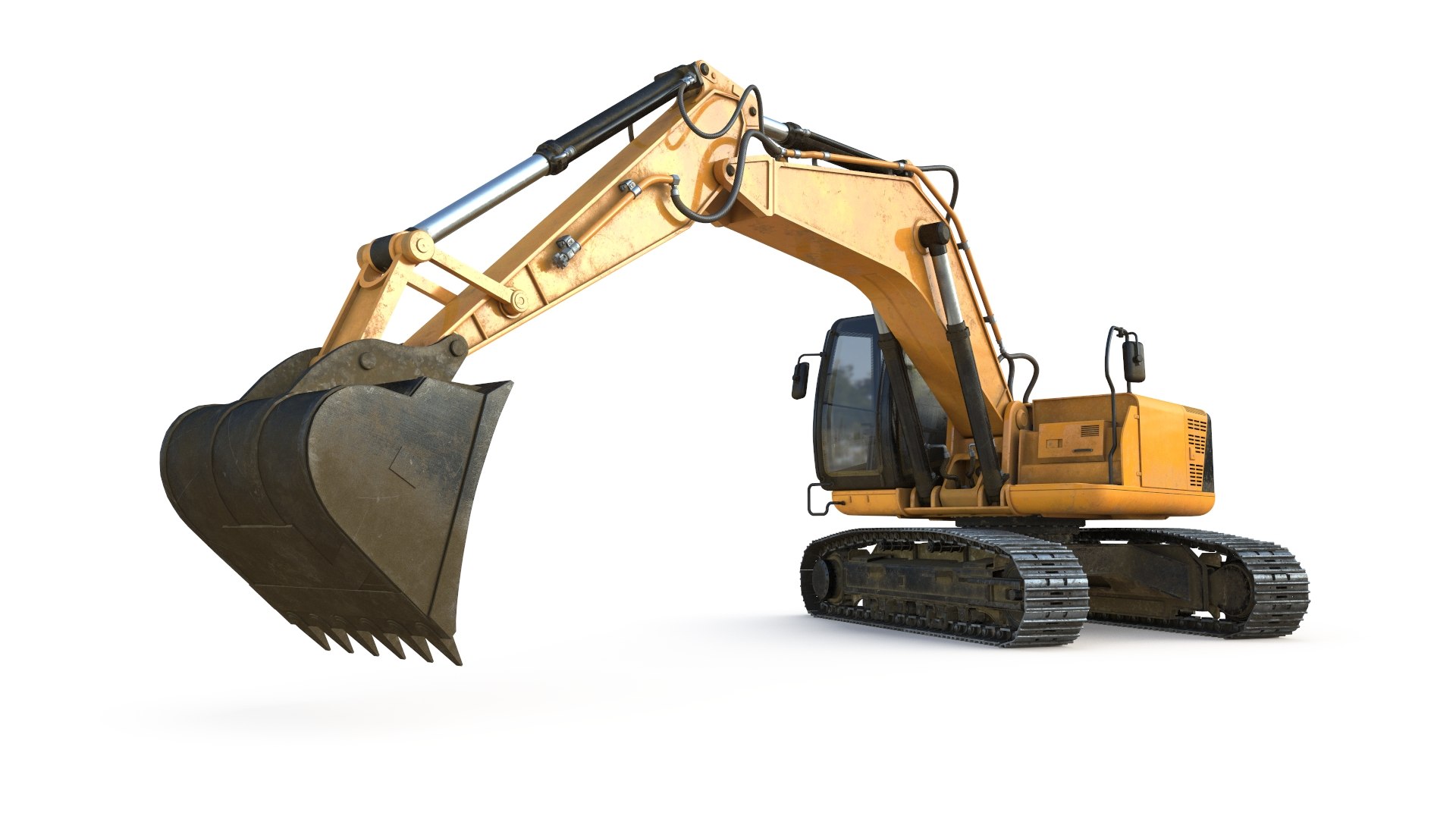 3D Tracked Excavator RIG Model - TurboSquid 2287434