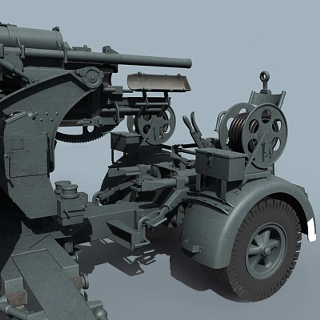 3ds German Wwii Flak 36