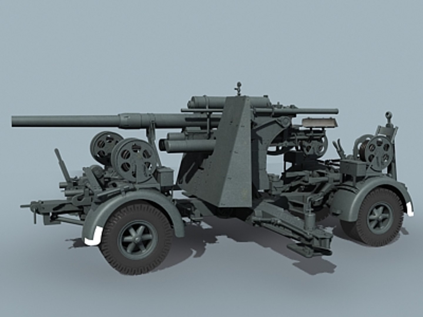 3ds German Wwii Flak 36
