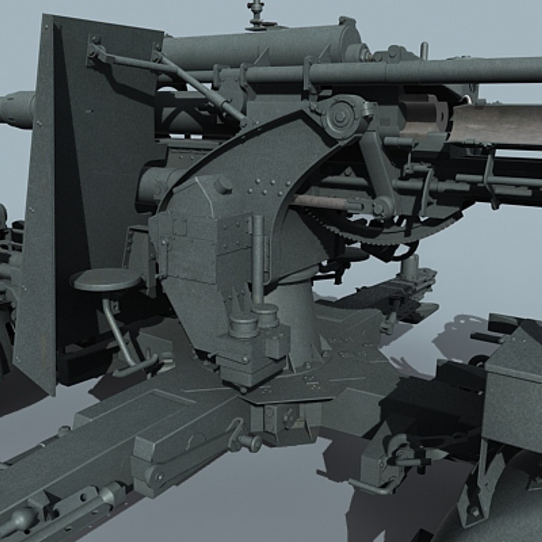 3ds German Wwii Flak 36