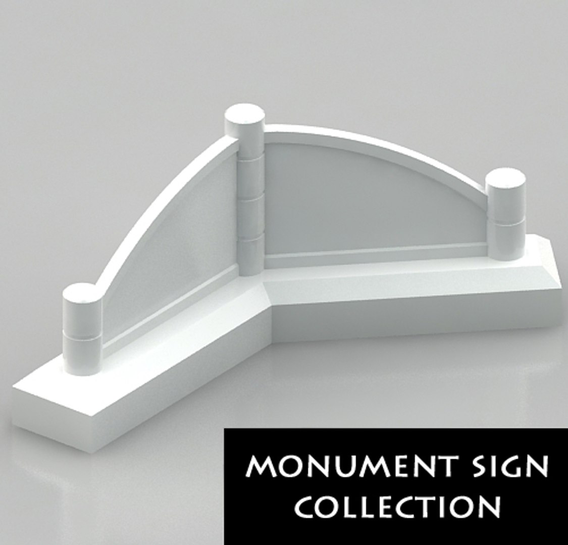 3d Monument Sign 2