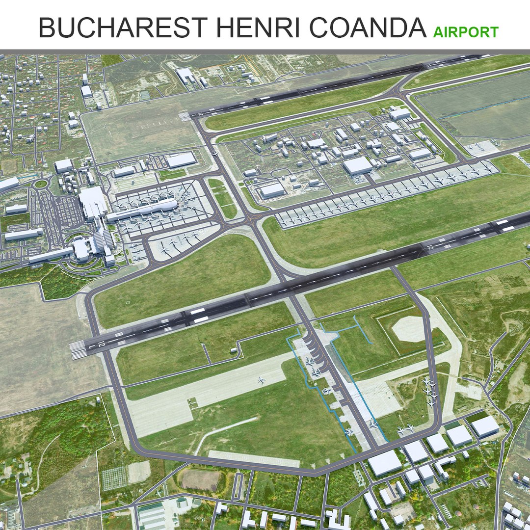 3D Bucharest Henri Coanda Airport - TurboSquid 2005120