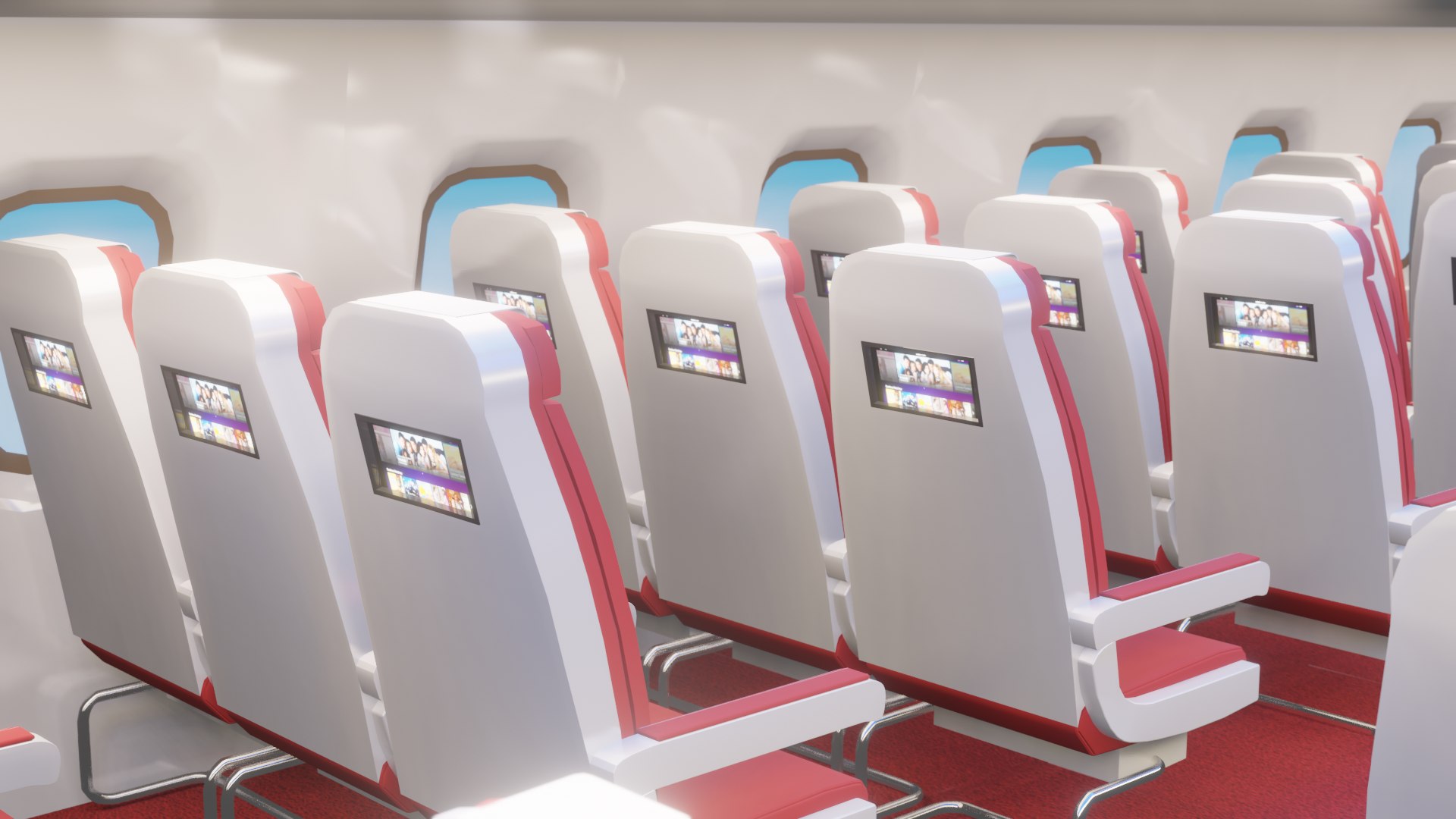 Airplane Interior 3D Model - TurboSquid 1815838
