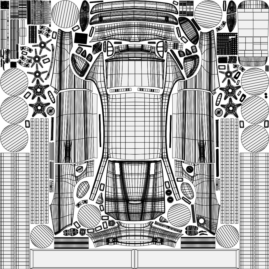 3D Model Two-Toned Sport Car - TurboSquid 2288766