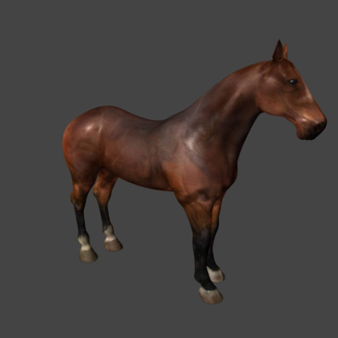 3d model horse