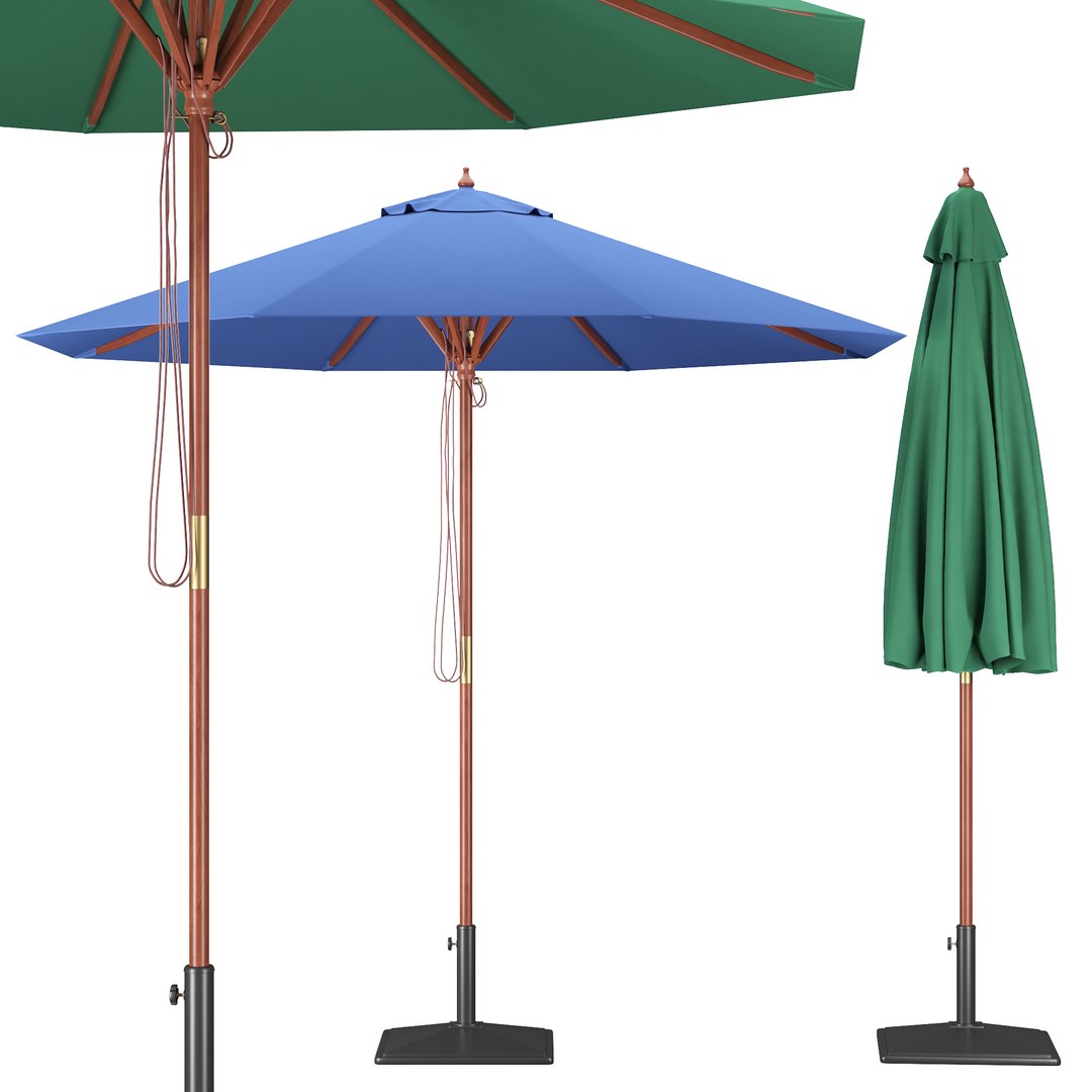 3D Garden Parasol - TurboSquid 1641092