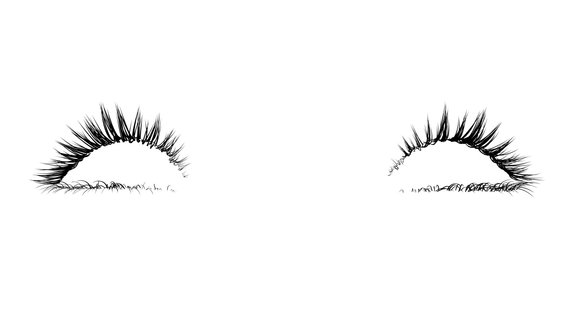 Eyelashes Thick 3D Model - TurboSquid 1795272