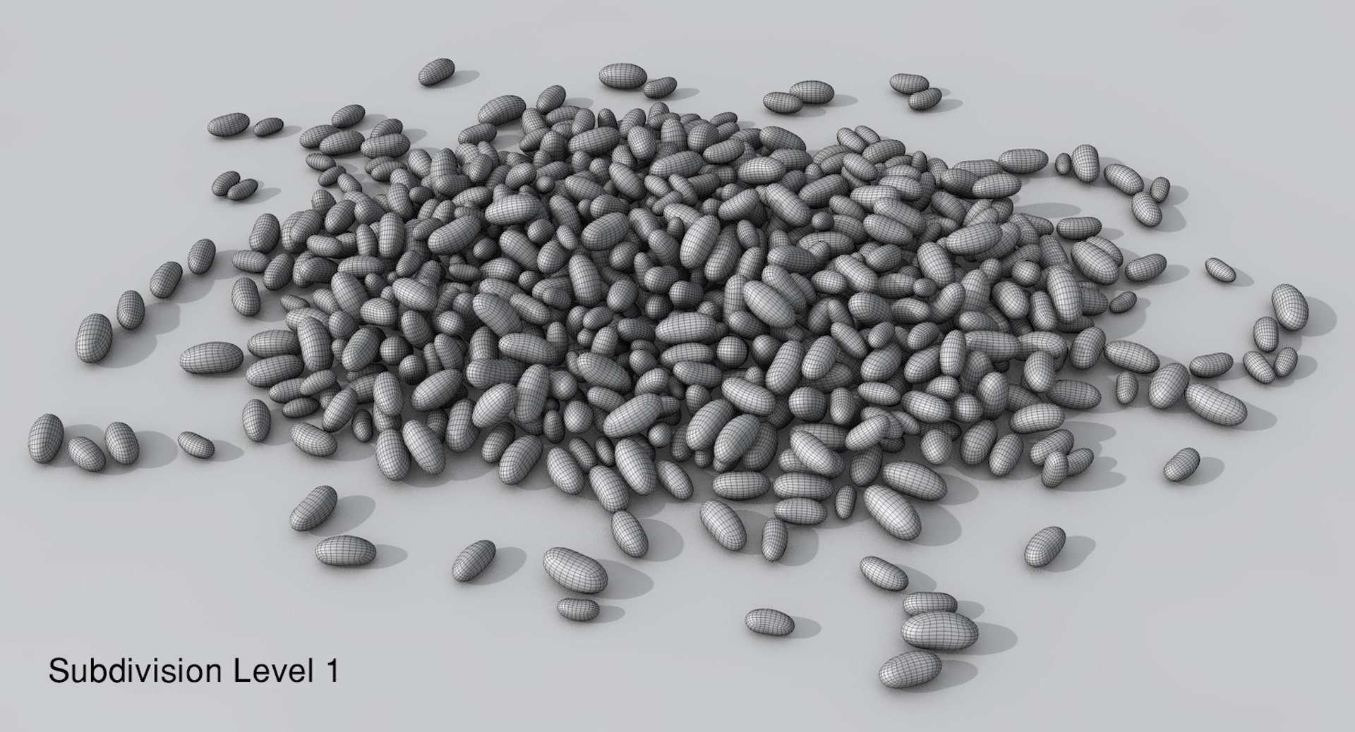 Pile Dried Chia Seeds 3D Model - TurboSquid 1348256