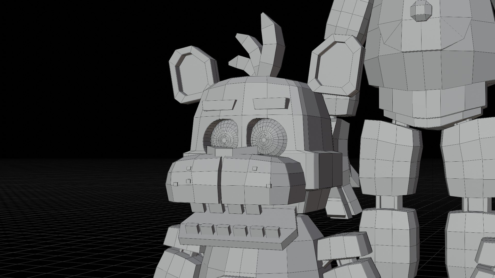 Animatronics character low poly fnaf model - TurboSquid 2149304