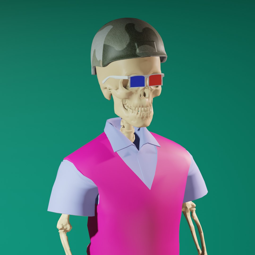3D Model Skeleton - 3d NFT Characters II - TurboSquid 1881620