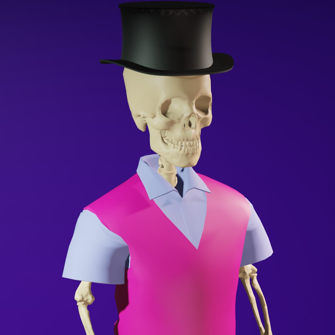 3D Model Skeleton - 3d NFT Characters II - TurboSquid 1881620