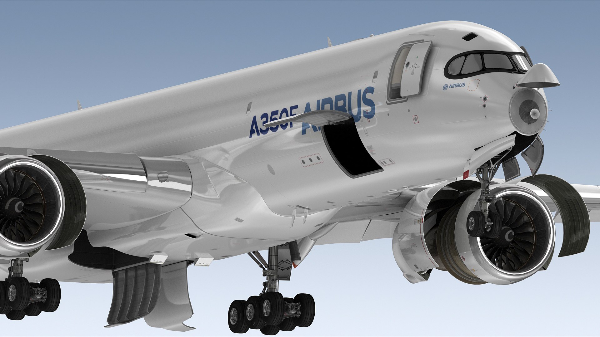 3D Airbus A350F Model - TurboSquid 2390837