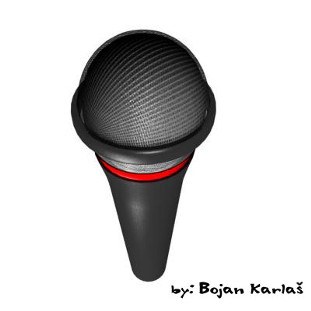 3d Model Microphone Stage Recording