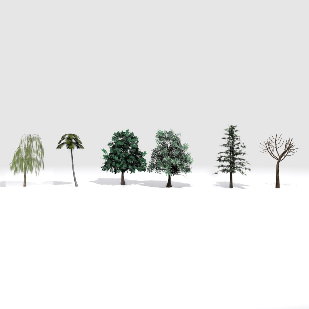 Trees Realistic Polys 3D Model - TurboSquid 1619316