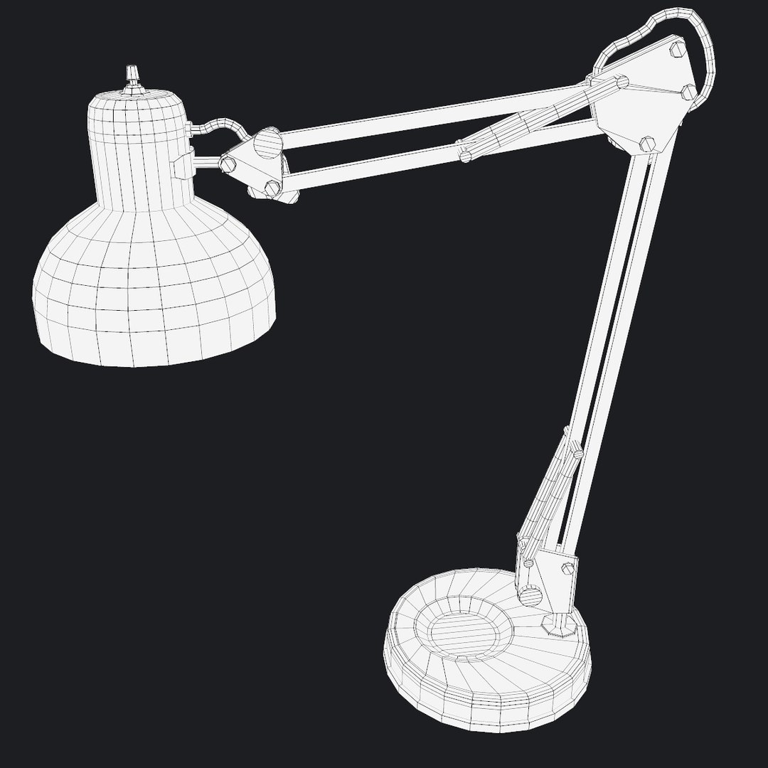 3d vintage desk lamp lighting model