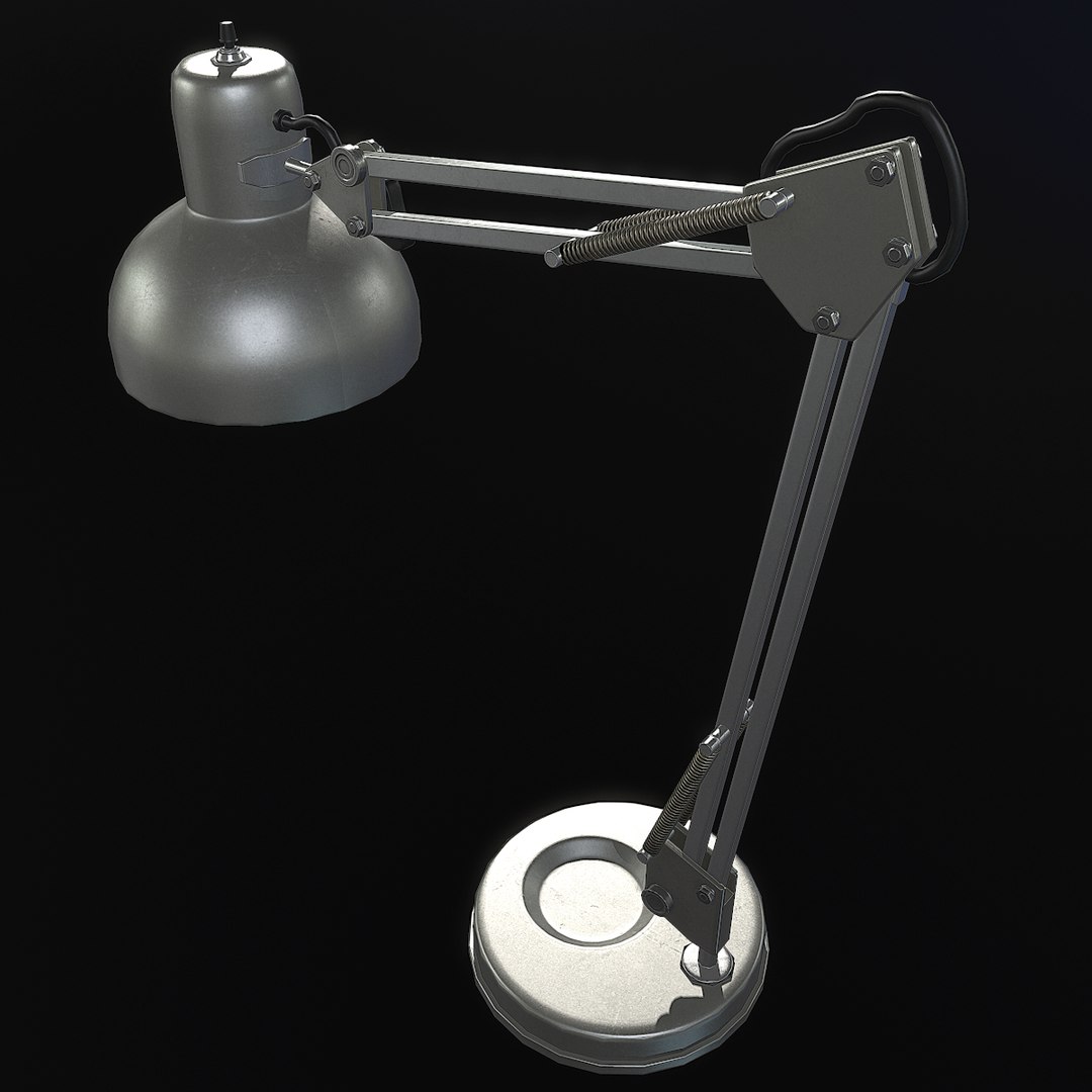 3d vintage desk lamp lighting model
