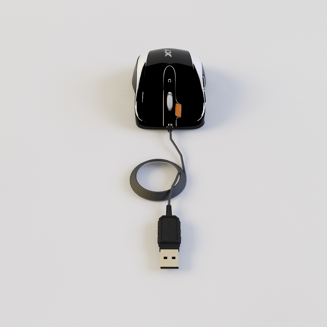 3d Model A4tech X7 Mouse