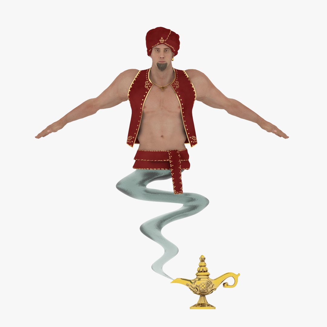 3D model Genie with magic lamp - TurboSquid 2051963