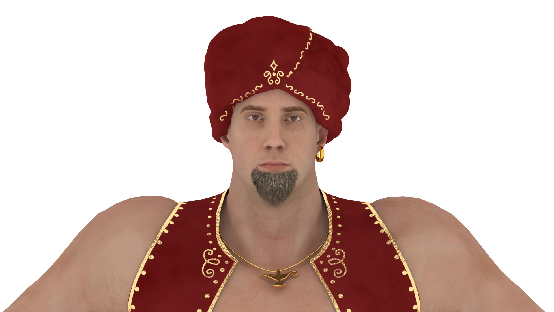 3D Model Genie With Magic Lamp - TurboSquid 2051963