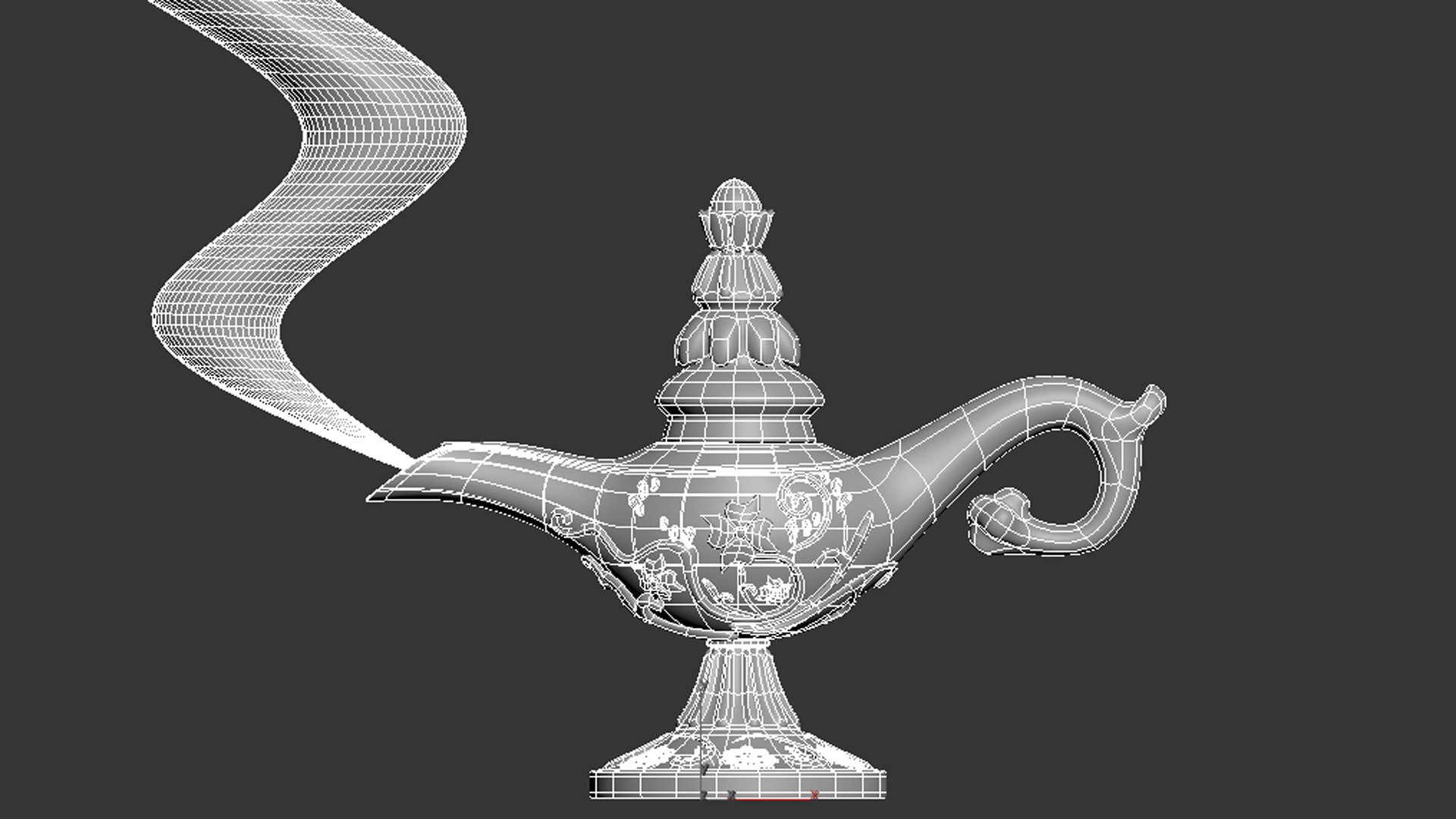 3D Model Genie With Magic Lamp - TurboSquid 2051963