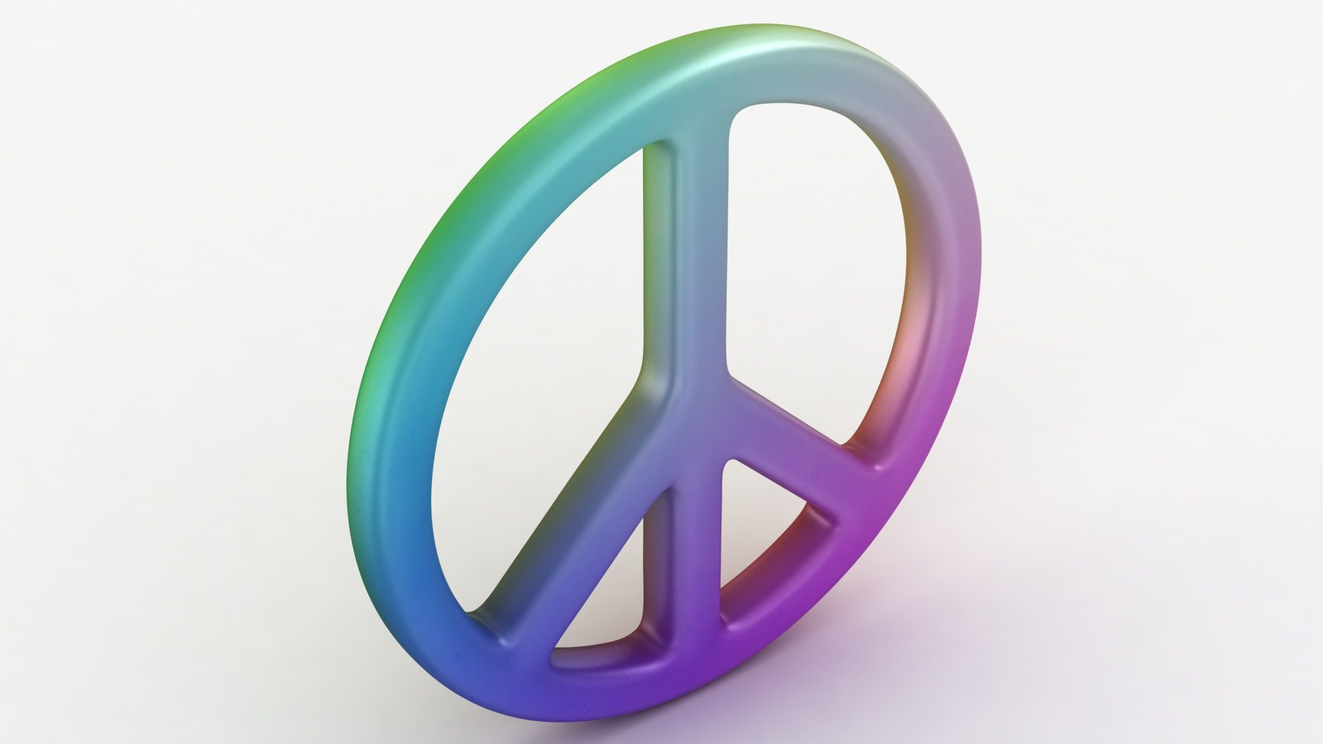 3D peace symbol 01 model - TurboSquid 1576546